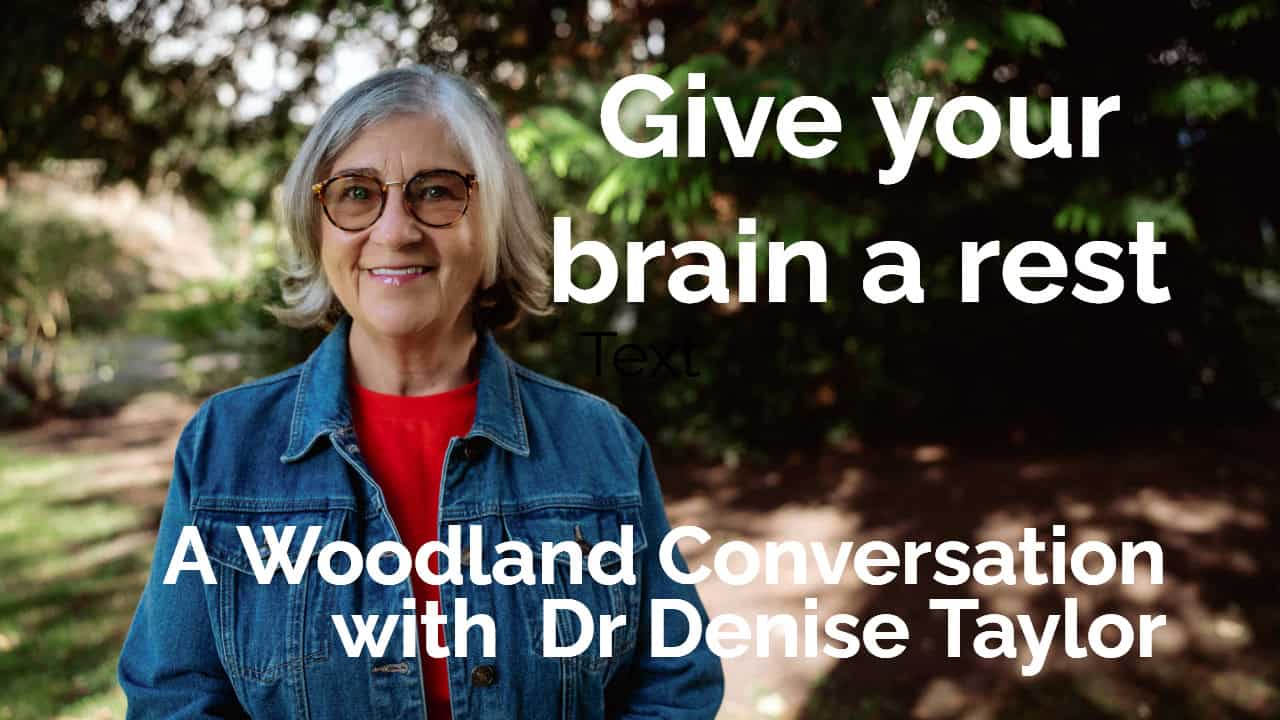 Give your brain a rest - Denise Taylor